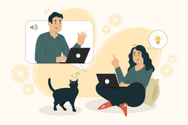 Telecommuting Vector Images (over 3,500)