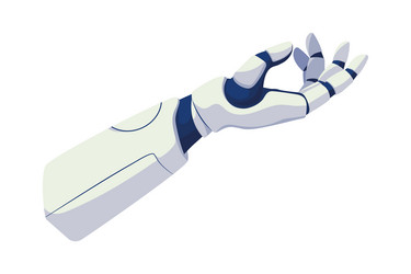 Ai technology robot hand Royalty Free Vector Image