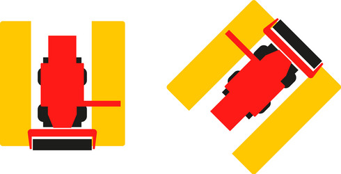Combine icons harvester signs symbol Royalty Free Vector