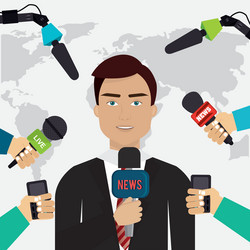 Journalism design Royalty Free Vector Image - VectorStock