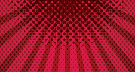 Red color sunburst pop art background Royalty Free Vector