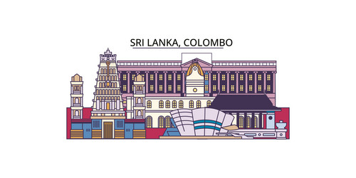 Sri lanka colombo the murugan hindu temple Vector Image