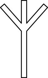 Algiz Rune Vector Images (54)
