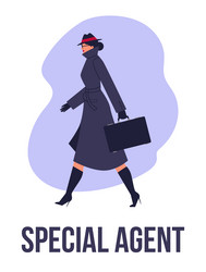 Female Spy Poses Vector Images (over 190)