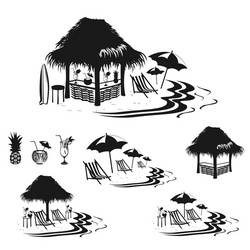 Beach bar Royalty Free Vector Image - VectorStock