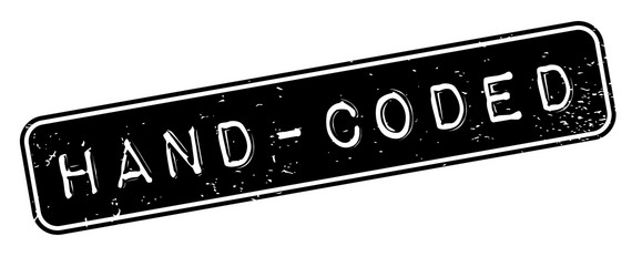 Hand-coded rubber stamp Royalty Free Vector Image