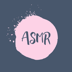 Asmr watercolor logo autonomous sensory meridian Vector Image
