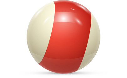 Striped ball 3d sphere with texture ball isolated Vector Image