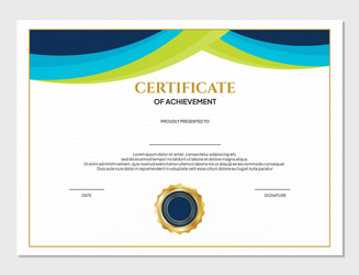 Certificate background modern design template Vector Image