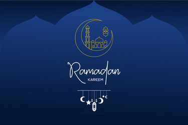 Clean and minimalist ramadan kareem template Vector Image
