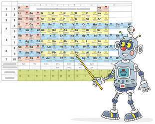 Cartoon periodic table Vector Images & Graphics for Commercial Use ...