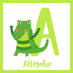 Alligator Flashcard Vector Images (over 110)