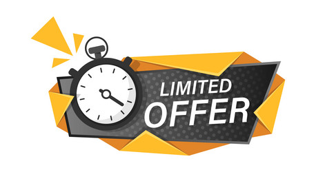 Last day offer sticker Royalty Free Vector Image