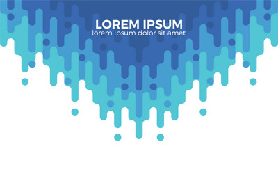 Abstract blue geometric rounded shape background Vector Image