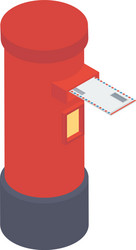 An animated design of mailbox Royalty Free Vector Image