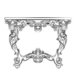Royal table made to different dishes Royalty Free Vector