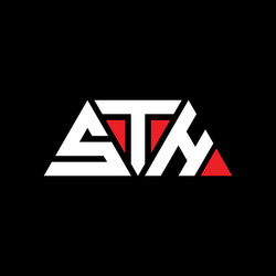 Sth logo letter letter logo design Royalty Free Vector Image