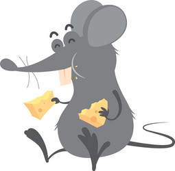 Cartoon rat walking Royalty Free Vector Image - VectorStock