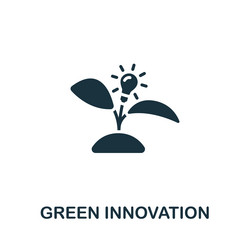 Sustainability icon monochrome simple Royalty Free Vector