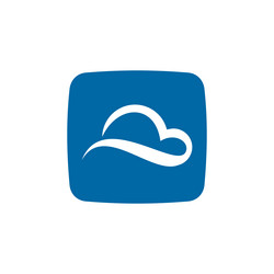 Home cloud data service company logo design Vector Image