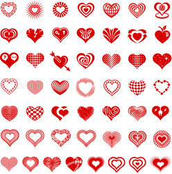 Original heart icon simple style Royalty Free Vector Image