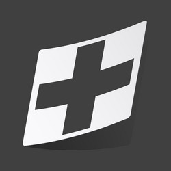 Plus sticker Royalty Free Vector Image - VectorStock