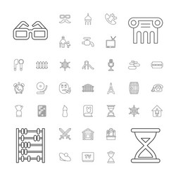 100 old icons Royalty Free Vector Image - VectorStock