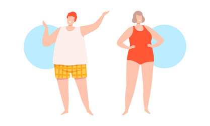 Different human figure and body shape type Vector Image