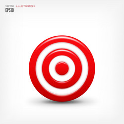 Red target icon Royalty Free Vector Image - VectorStock
