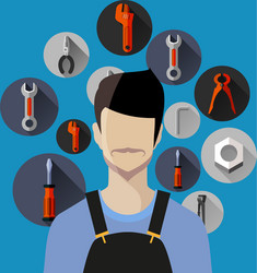Tool equipment icon Royalty Free Vector Image - VectorStock