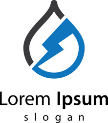 Water strom logo design Royalty Free Vector Image