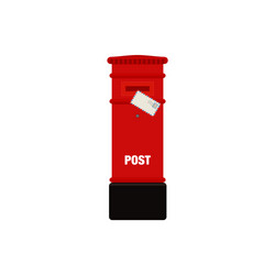 Realistic mailbox composition Royalty Free Vector Image