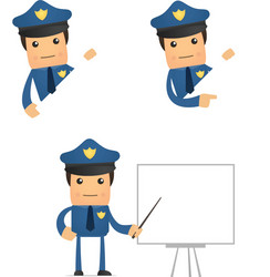 Policeman yelling Royalty Free Vector Image - VectorStock