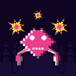 Pixel Monsters Virus Vector Images (over 110)