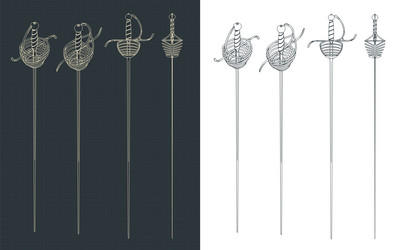 Rapier Sword Drawing