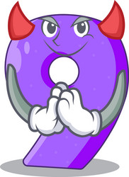 Devil Font Number Vector Images (97)