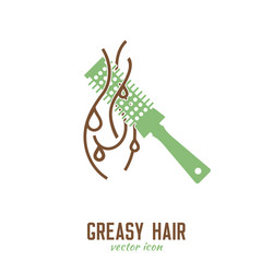 Hair problem icon Royalty Free Vector Image - VectorStock