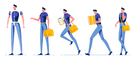 Character for Animation Body Parts Vector Images (over 2,300)