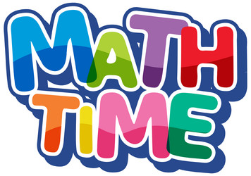 Math and number text banner Royalty Free Vector Image