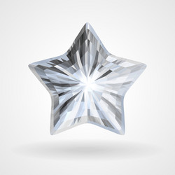 Star shape in diamonds Royalty Free Vector Image