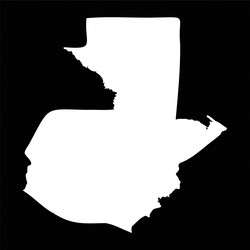 Hand drawn lined guatemala simple map drawing Vector Image