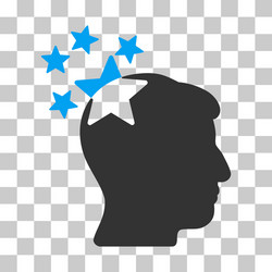 Stars hit head icon Royalty Free Vector Image - VectorStock