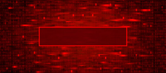 Binary Code Dark Background With Copy Space Vector Image