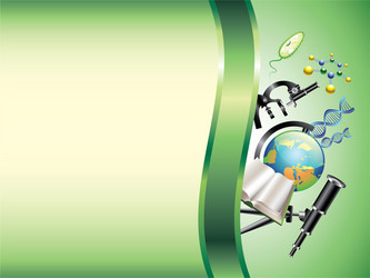 Science vertical background Royalty Free Vector Image