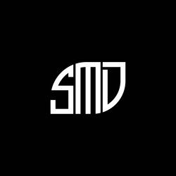 Smd letter logo design on white background Vector Image