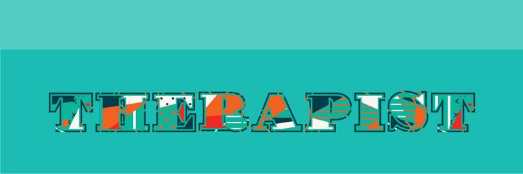 Therapist concept word art Royalty Free Vector Image