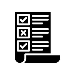 Checklist digital marketing filled icon editable Vector Image