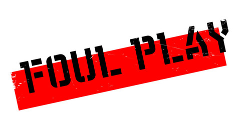 Foul play rubber stamp Royalty Free Vector Image