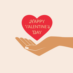 Hands giving love symbol Royalty Free Vector Image