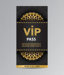 Brochure template invitation for vip party Vector Image